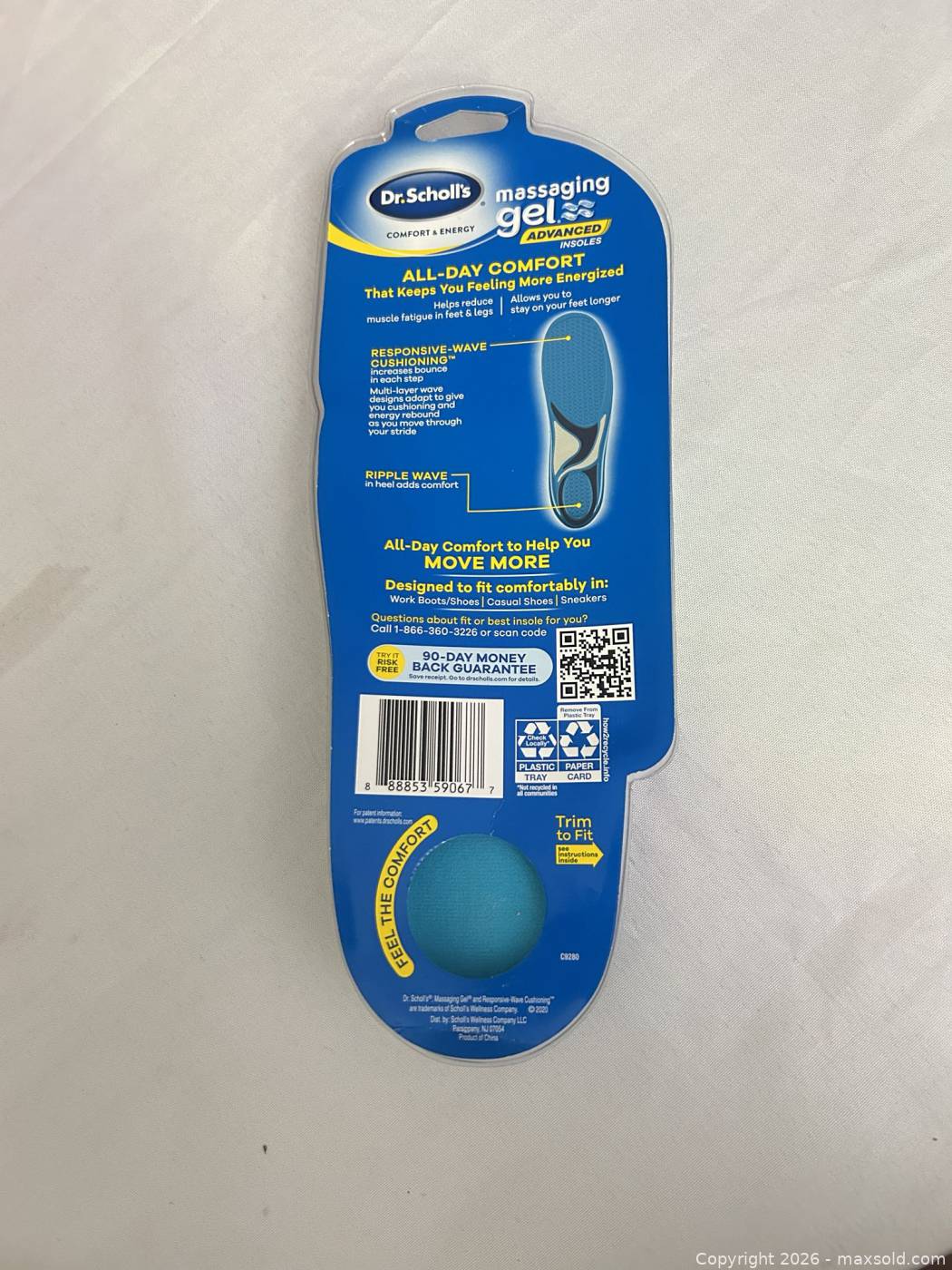 Dr. Scholl's Massaging Gel Advanced Insoles Women 6-10 | Maxsold