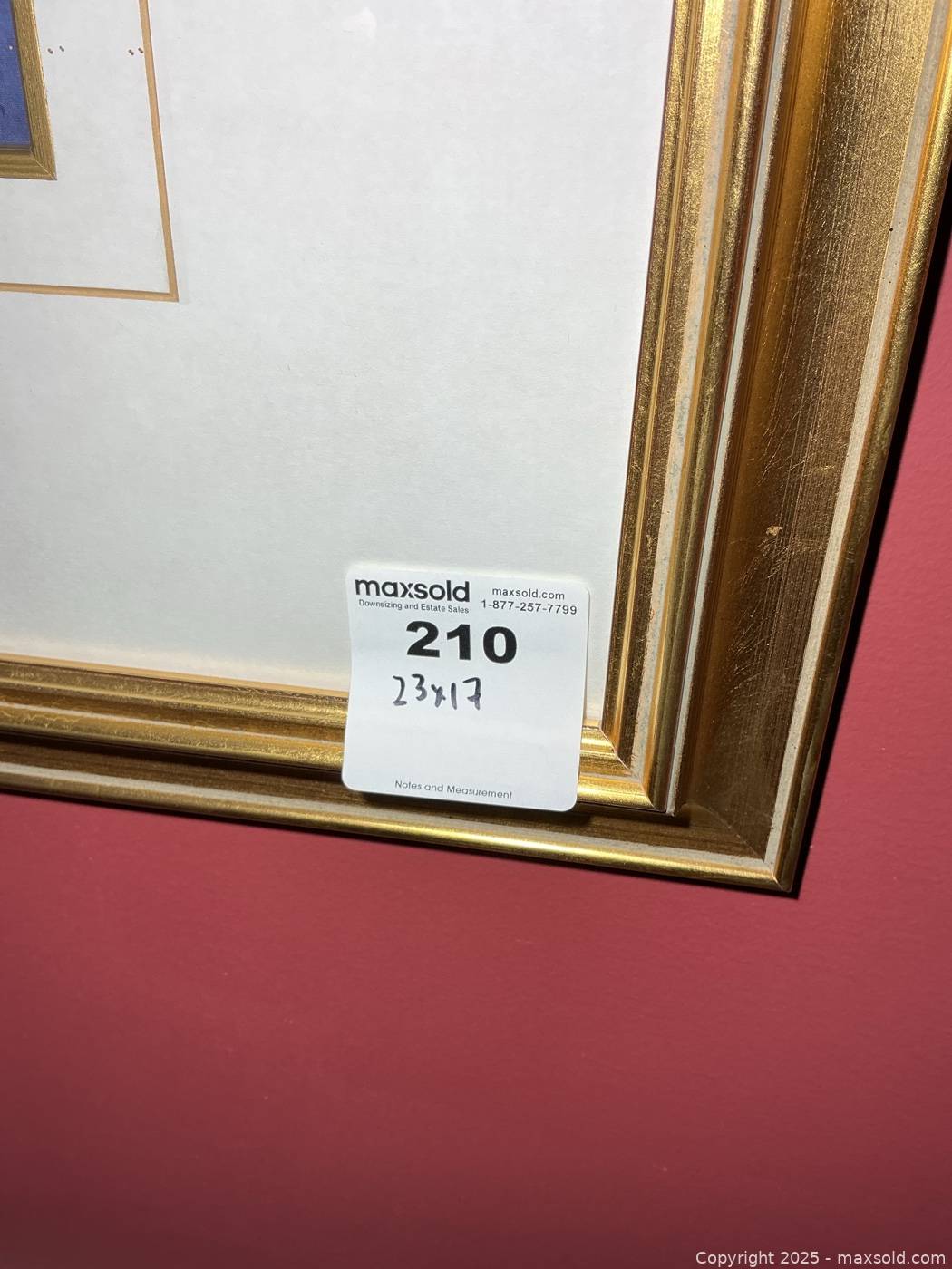 Framed signed floral print 23x17 in. image | Maxsold