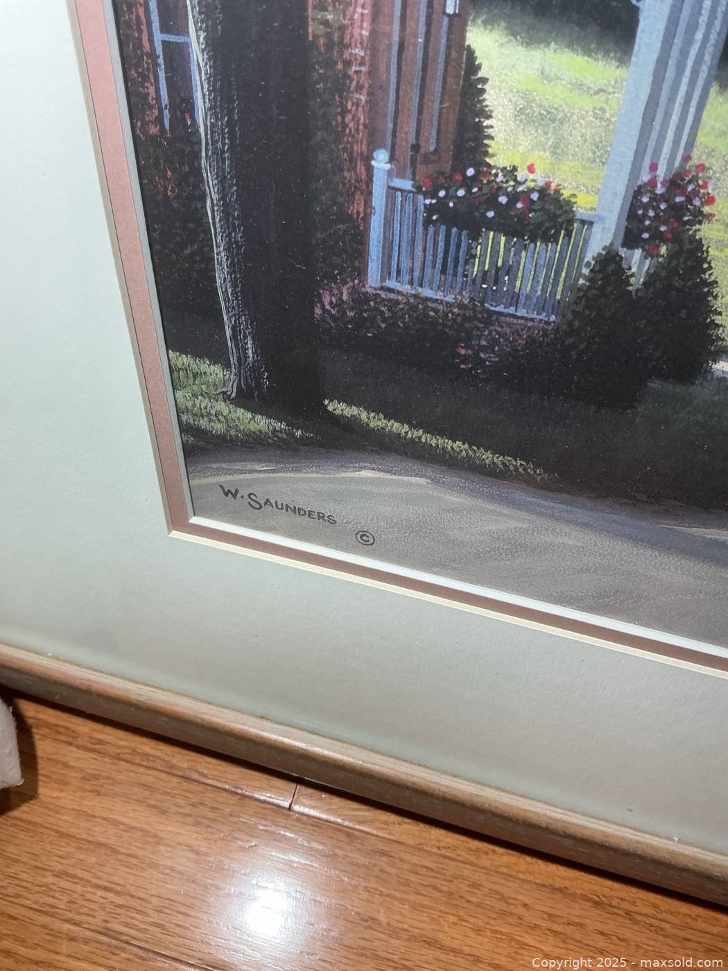 W. Saunders signed framed print | Maxsold