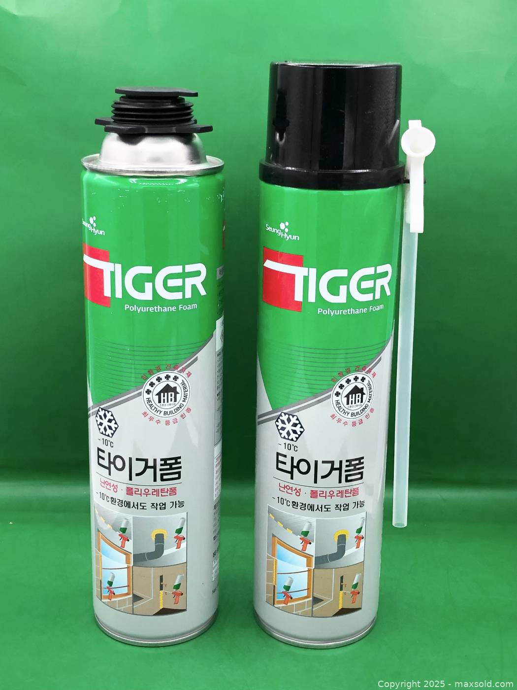 2 Tiger Polyurethane Foam Aerosol Cans | Maxsold