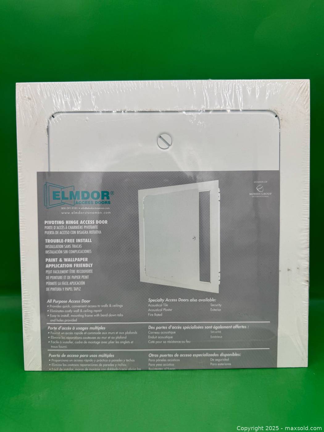 Elmdor 9.5" x 9.5" metal pivoting access door | Maxsold