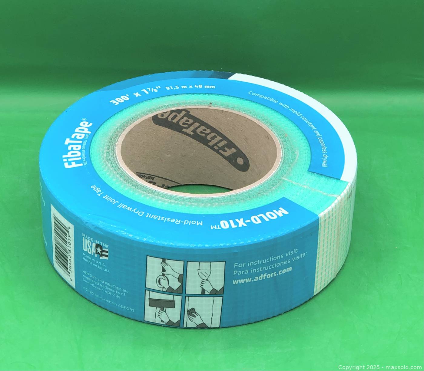 FibaTape Mold-X10 Self-Adhesive Drywall Tape 300 ft | Maxsold