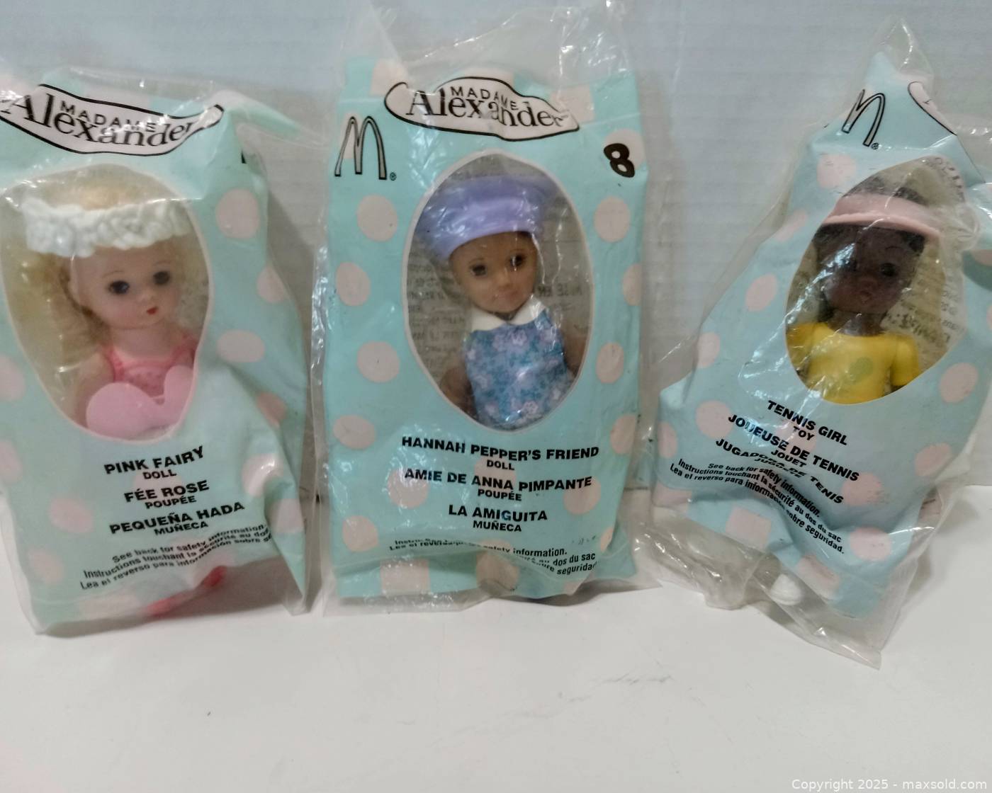 Madame Alexander sealed mini dolls, Tennis Girl, Hannah Pepper’s Friend ...