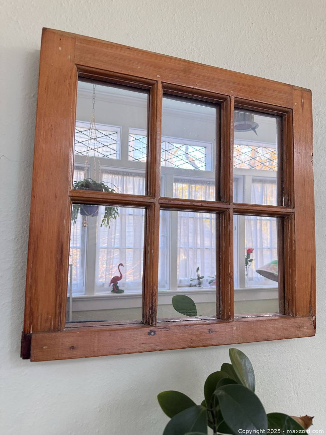 6-pane window-style wall mirror 18" x 20" | Maxsold