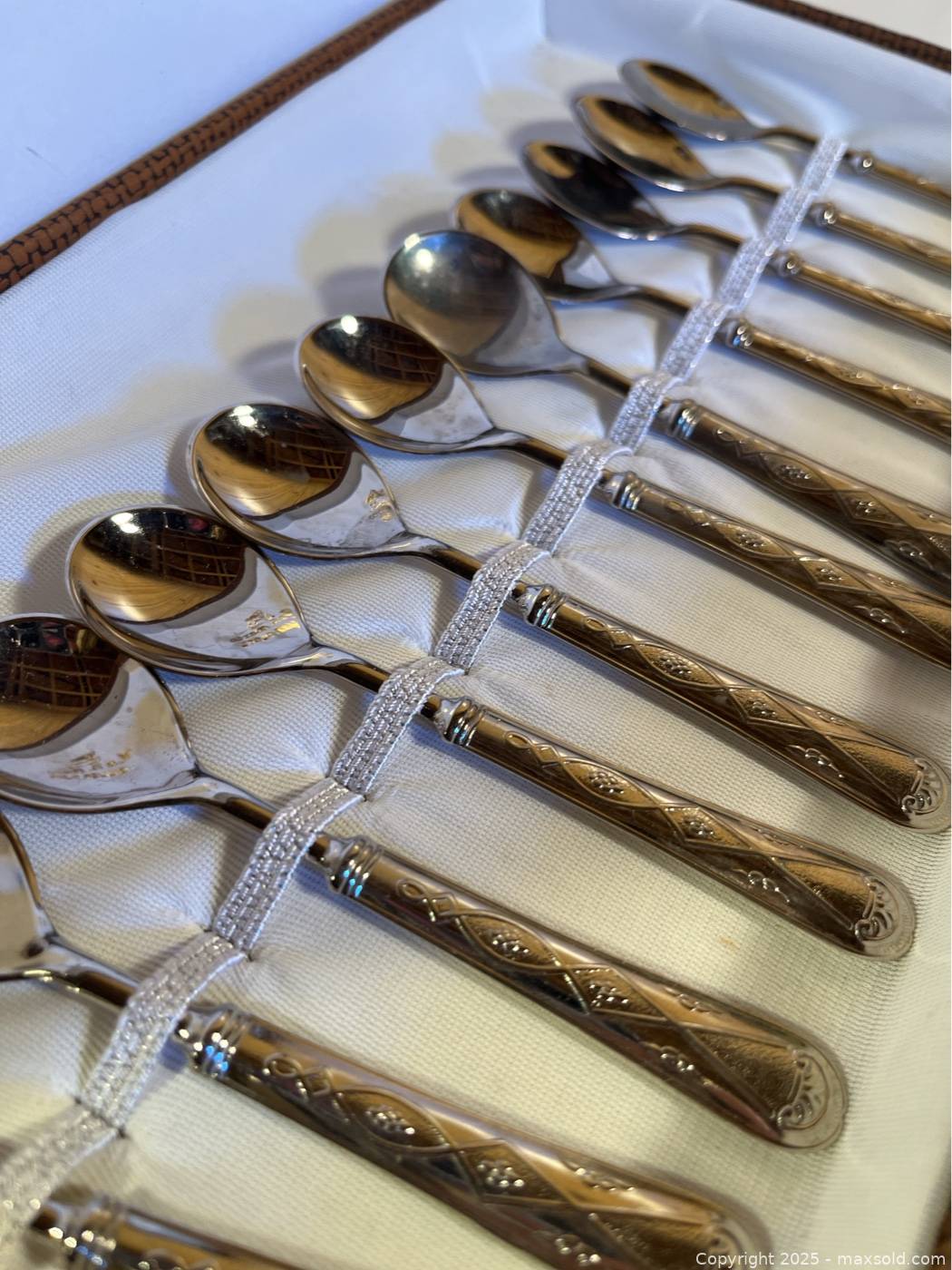La S. Marco silver-plate tea spoon set in case | Maxsold