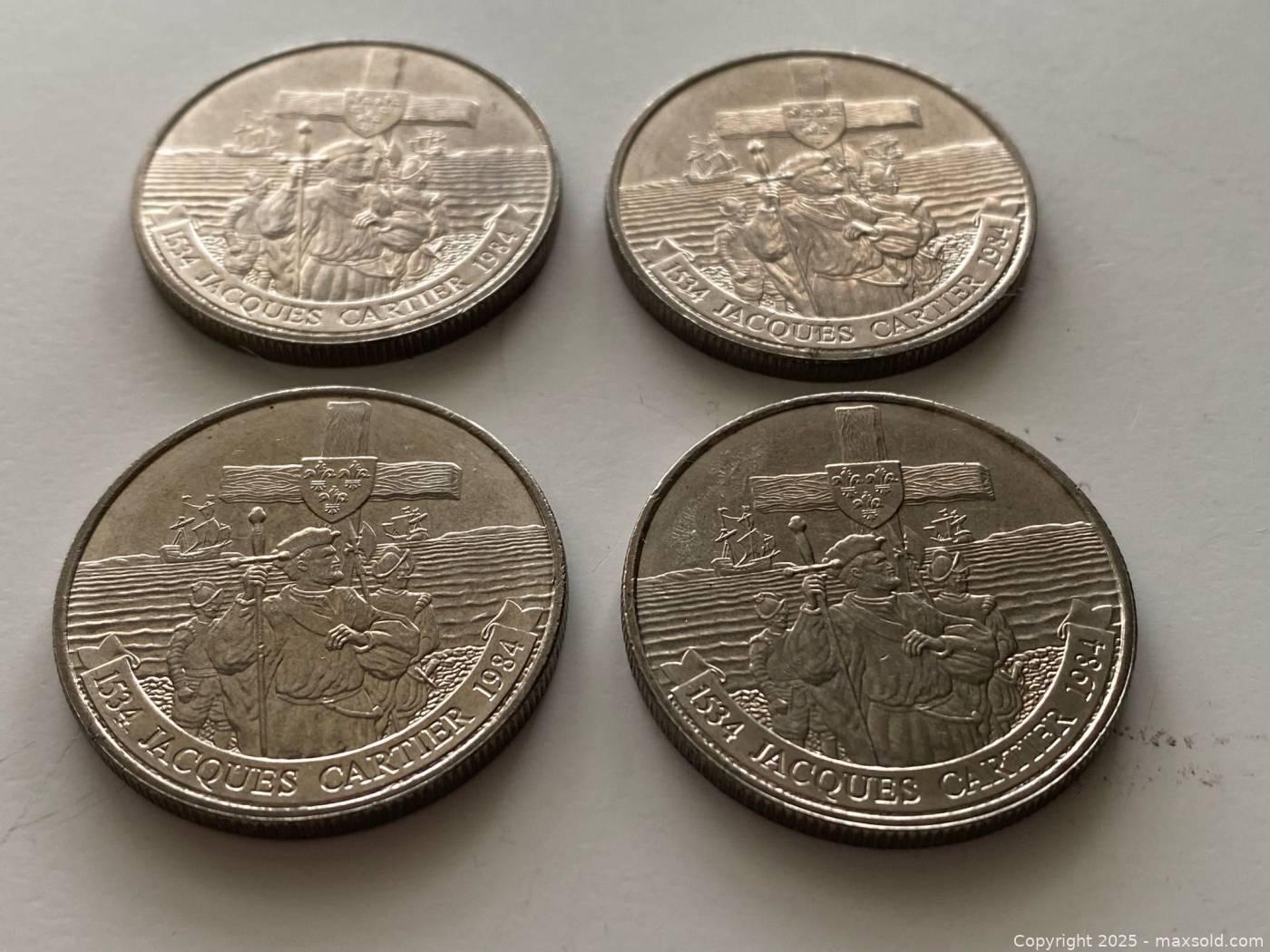 4 1984 Canada Jacques Cartier Dollar Coins | Maxsold