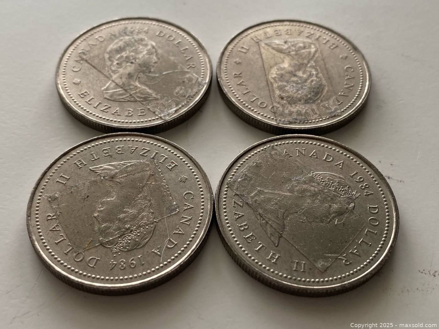 4 1984 Canada Jacques Cartier Dollar Coins | Maxsold