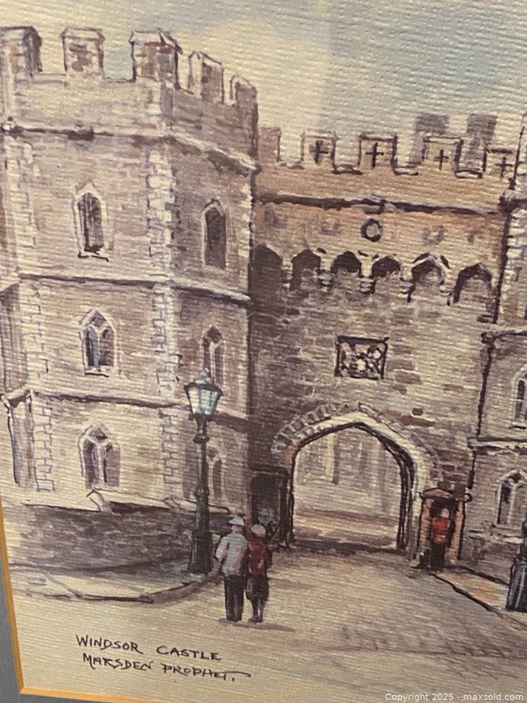 Marsden Prophet Windsor Castle Watercolour | Maxsold