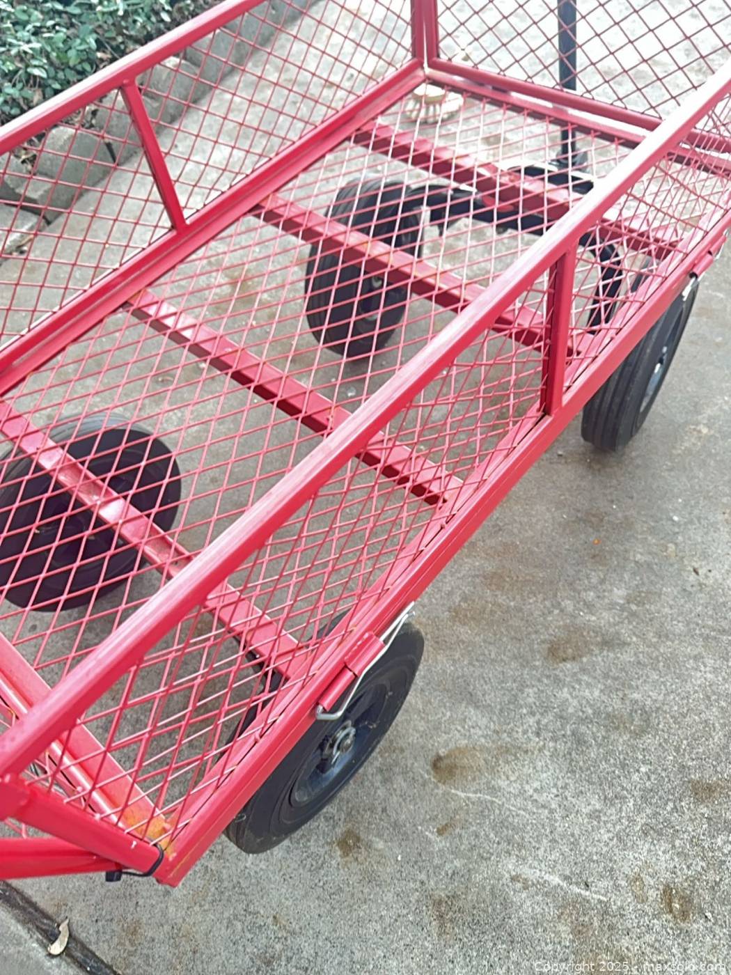 Folding mesh utility wagon garden cart | Maxsold