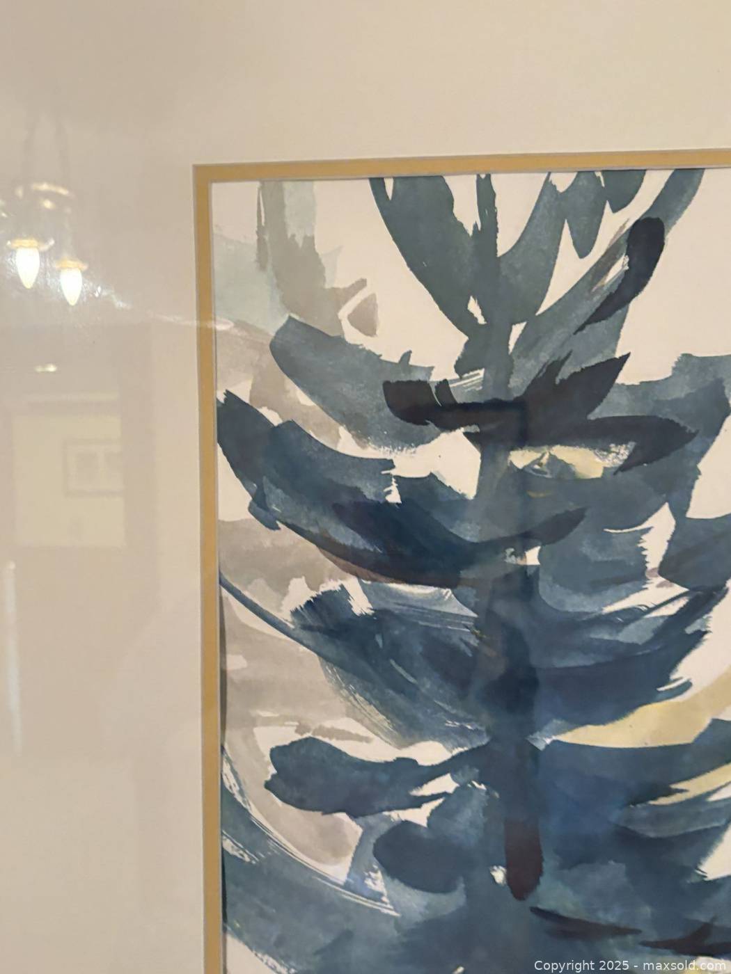 2 framed watercolor paintings | Maxsold