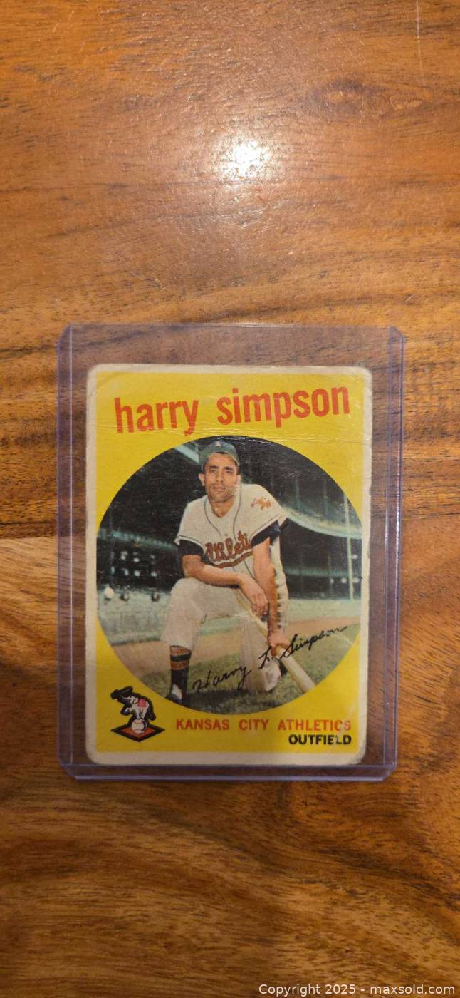 1959 Topps Harry Simpson baseball card #333 | Maxsold
