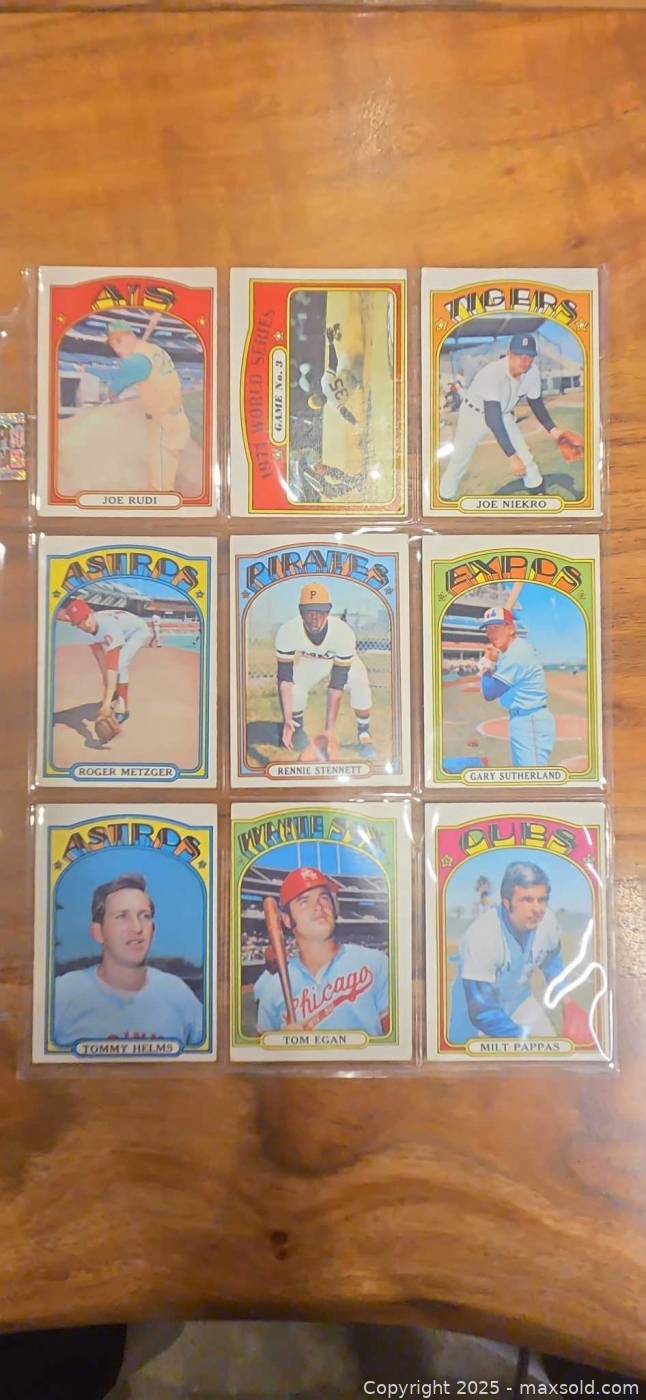 1972 Topps baseball cards, 9 | Maxsold