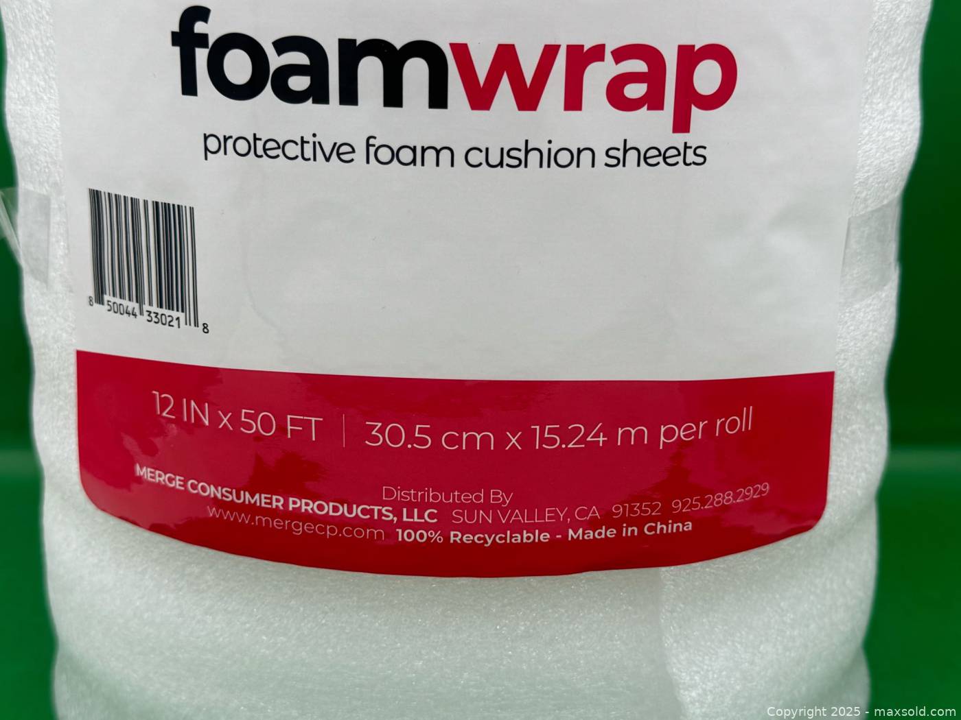 Foamwrap protective foam cushion sheets roll | Maxsold