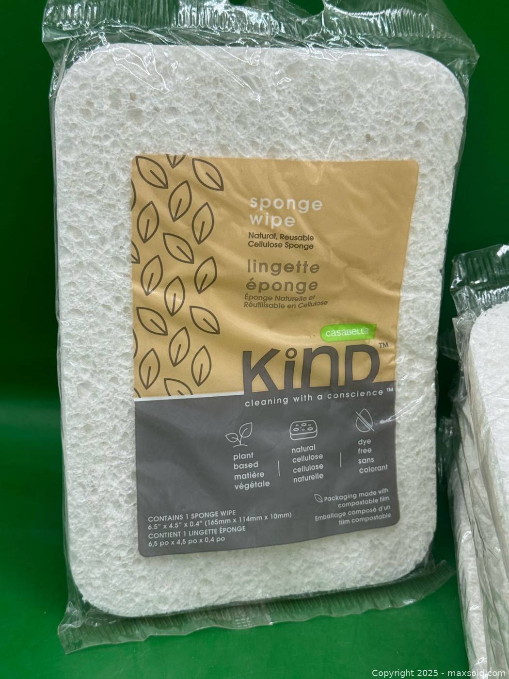 6 Casabella Kind natural cellulose sponge wipes | Maxsold