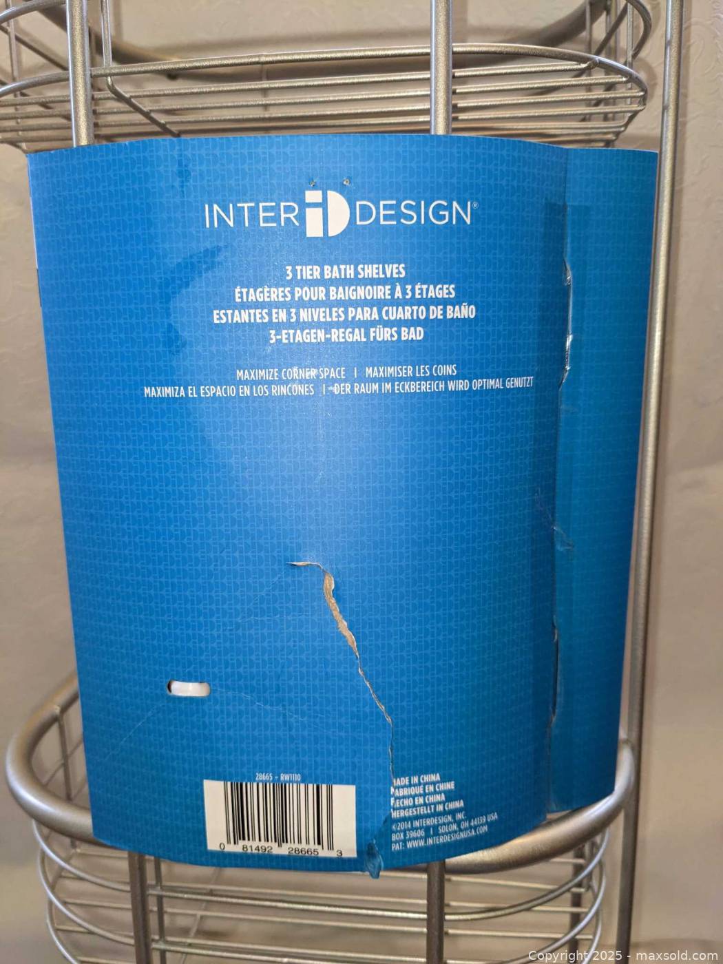 InterDesign 3-Tier Metal Bath Shelf | Maxsold