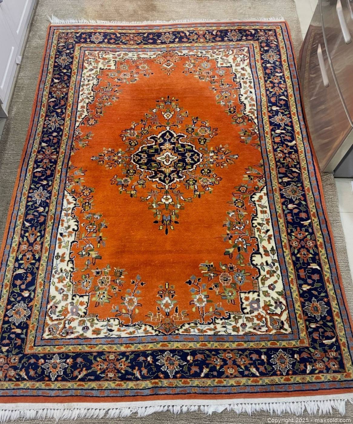 Vintage Persian 5x8 Wool Area Rug | Maxsold