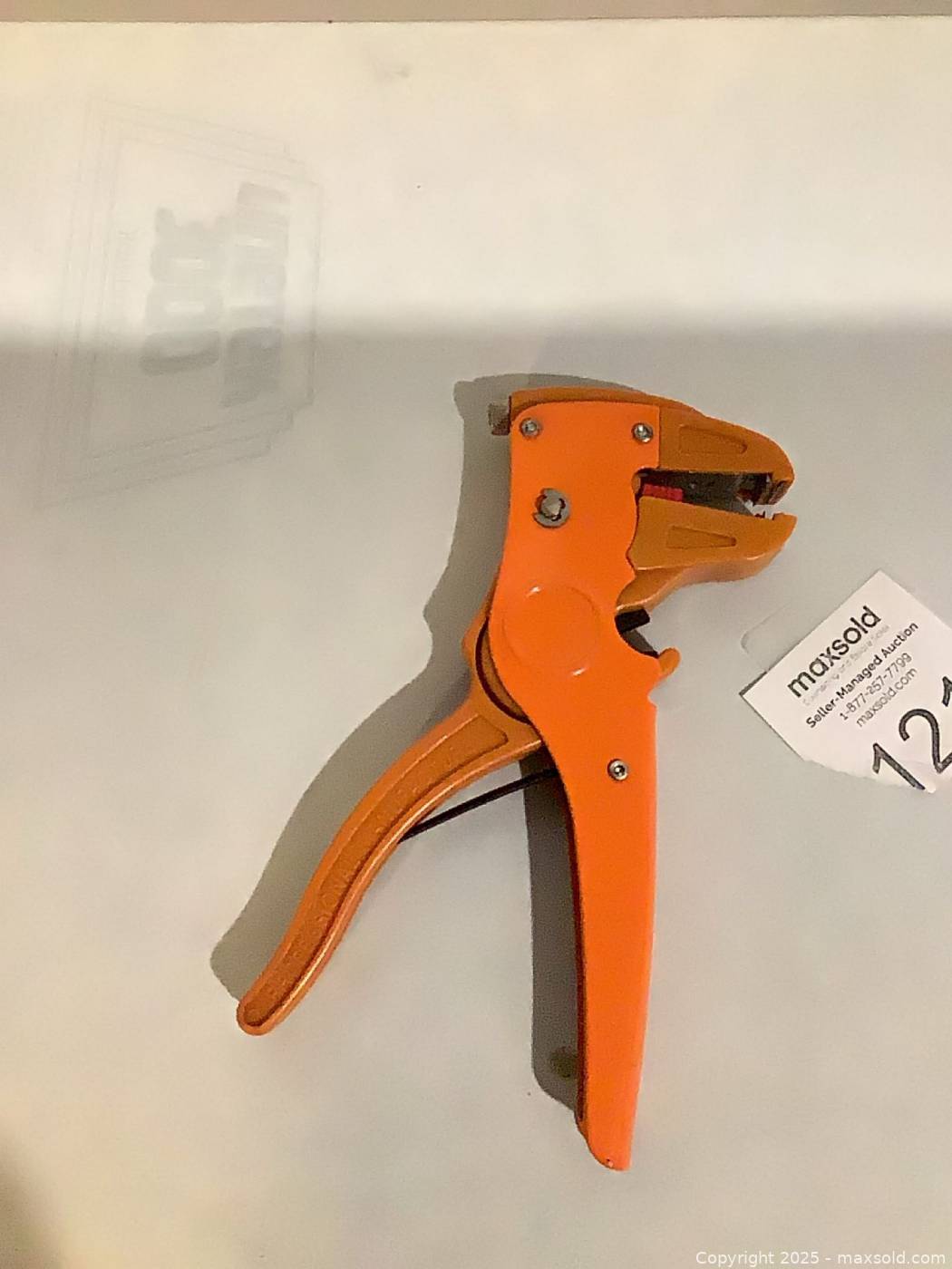 Automatic wire stripper pliers, orange | Maxsold