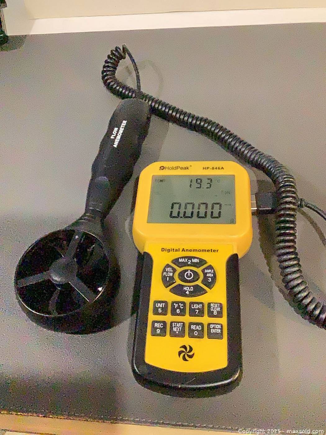 HoldPeak HP-846A digital anemometer | Maxsold