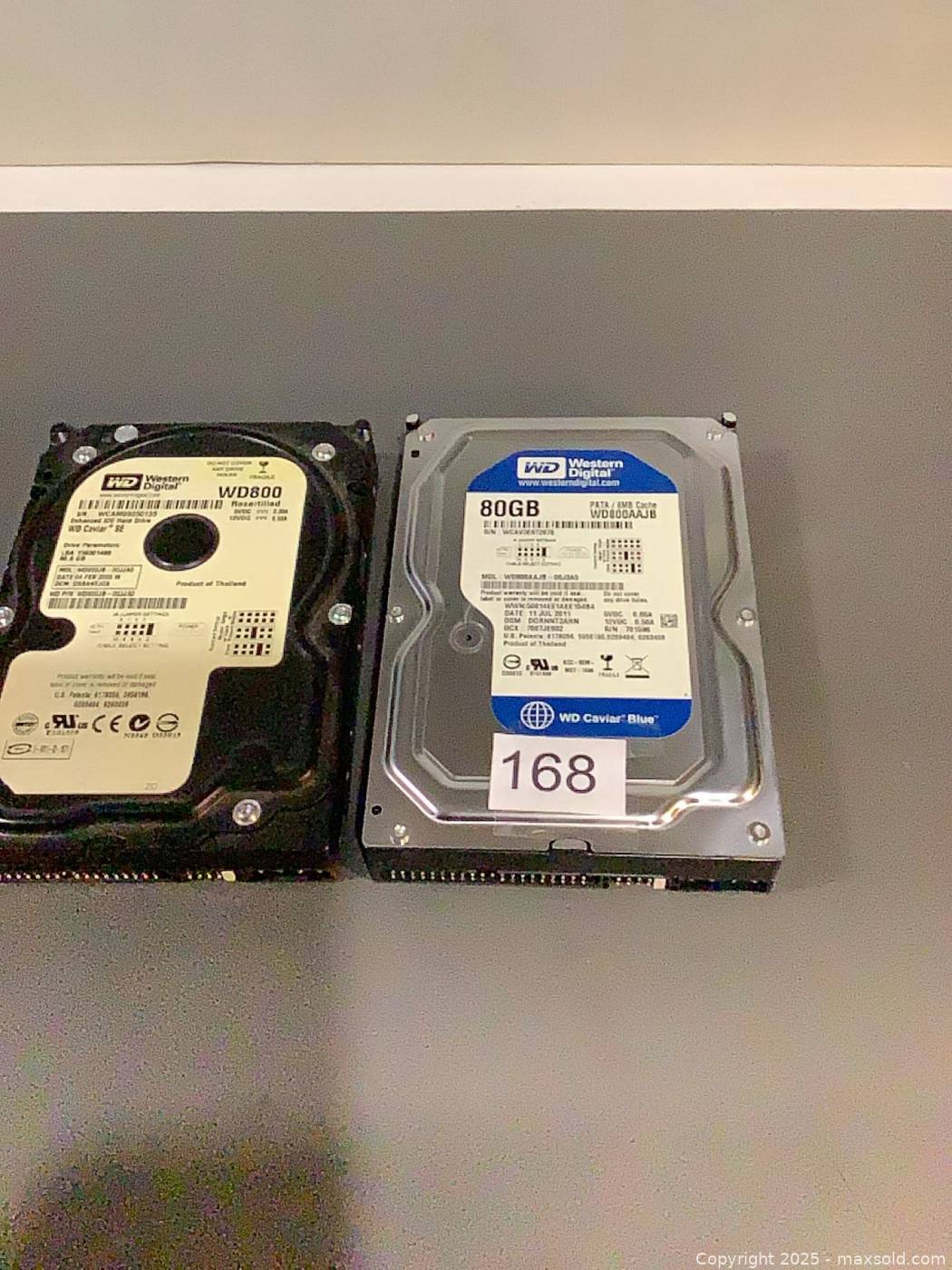 2 Western Digital 80GB 3.5" PATA/IDE HDDs | Maxsold
