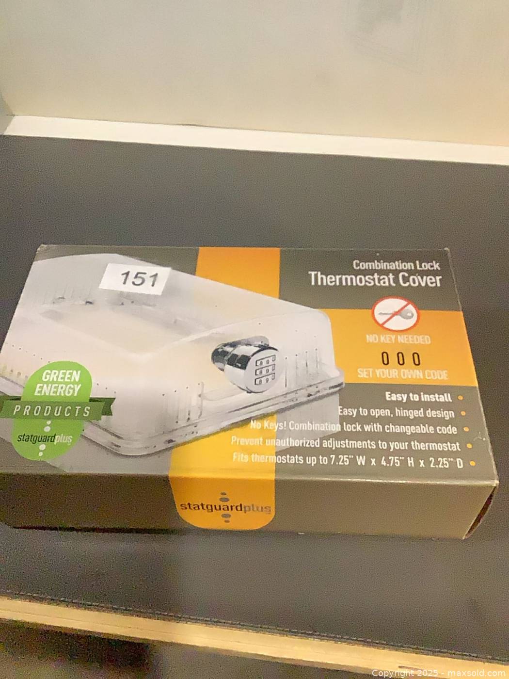 StatguardPlus combination lock thermostat cover | Maxsold