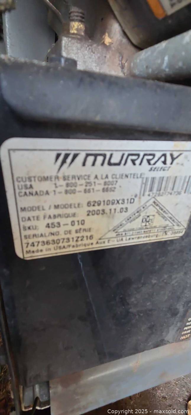 Murray Select 30" Snowblower | Maxsold