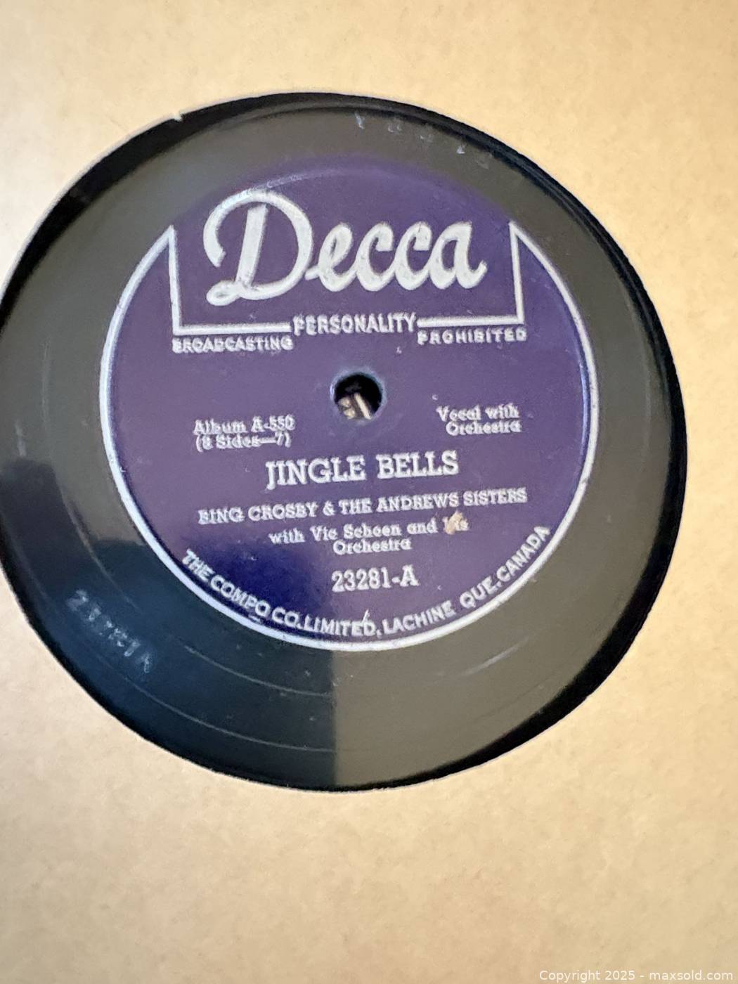 Vinyl albums, 45 rpm singles and 78 rpm records | Maxsold