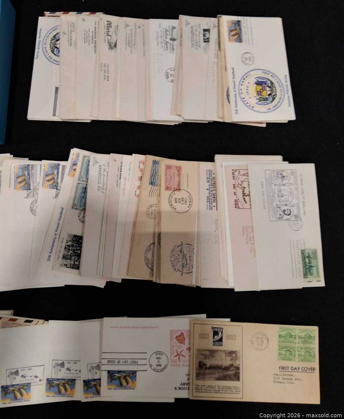 Box With Assorted First Day Cover Envelopes | Maxsold