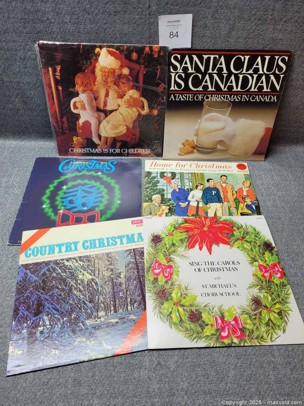 Six Christmas Vinyl Records | Maxsold