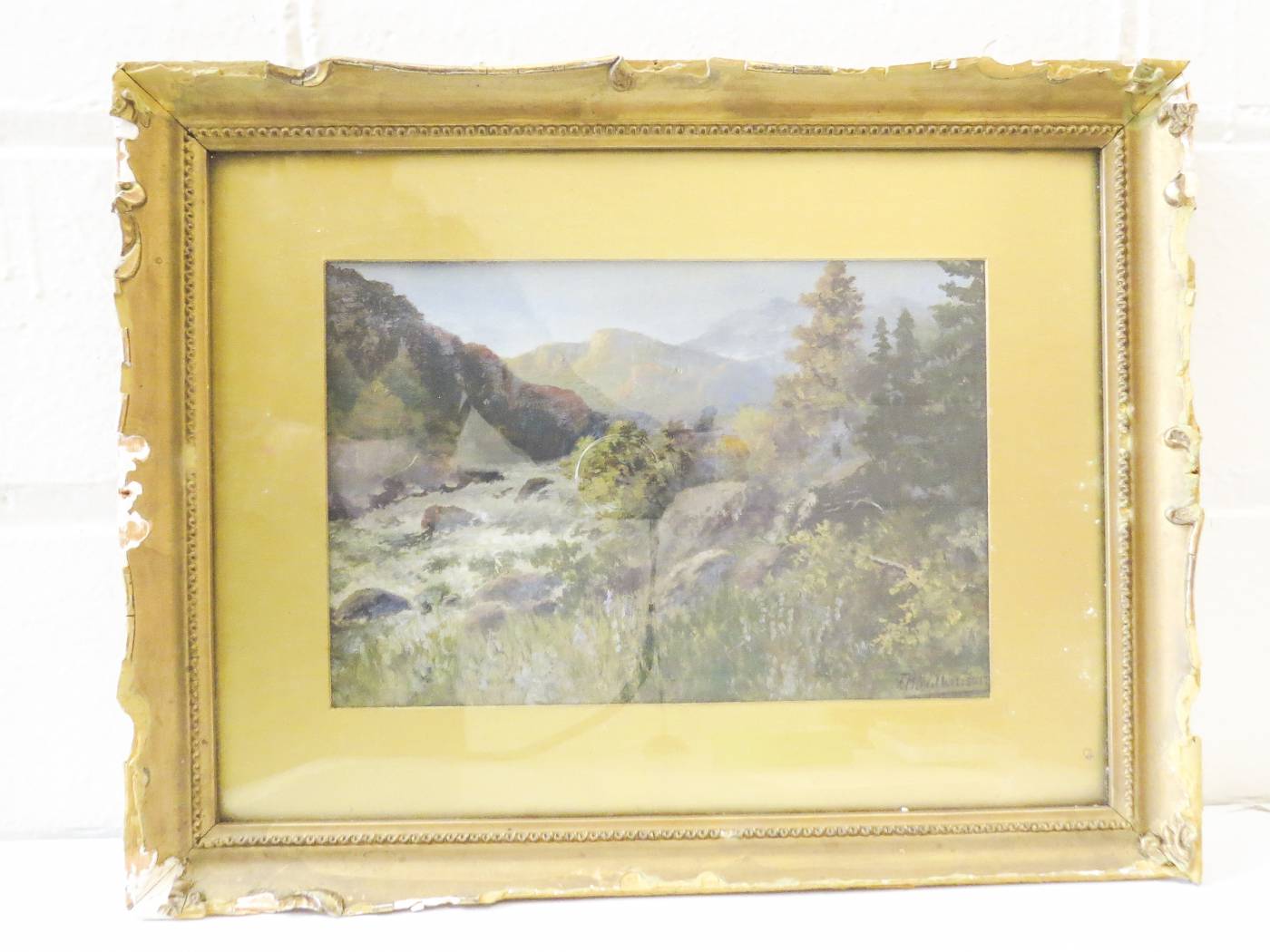 T. H. Wilkinson framed landscape oil painting | Maxsold