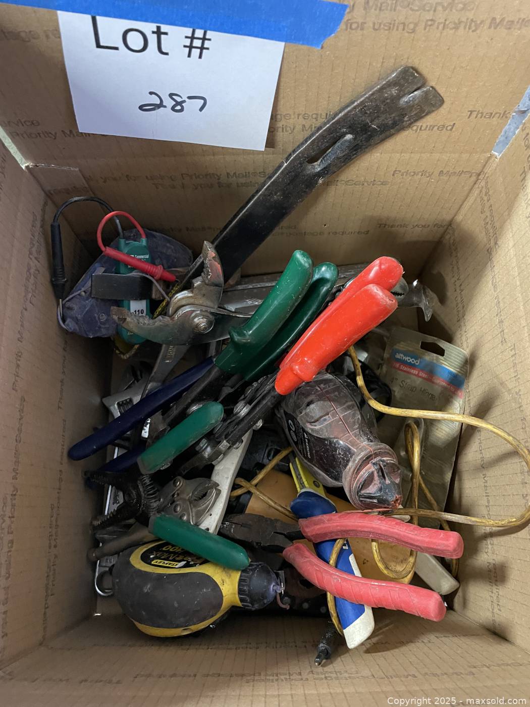 Assorted Hand Tools In Box | Maxsold