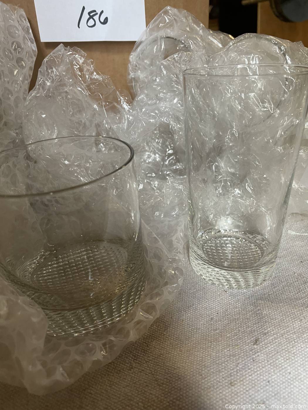 Vintage rocks and highball glasses set, 13 pcs | Maxsold