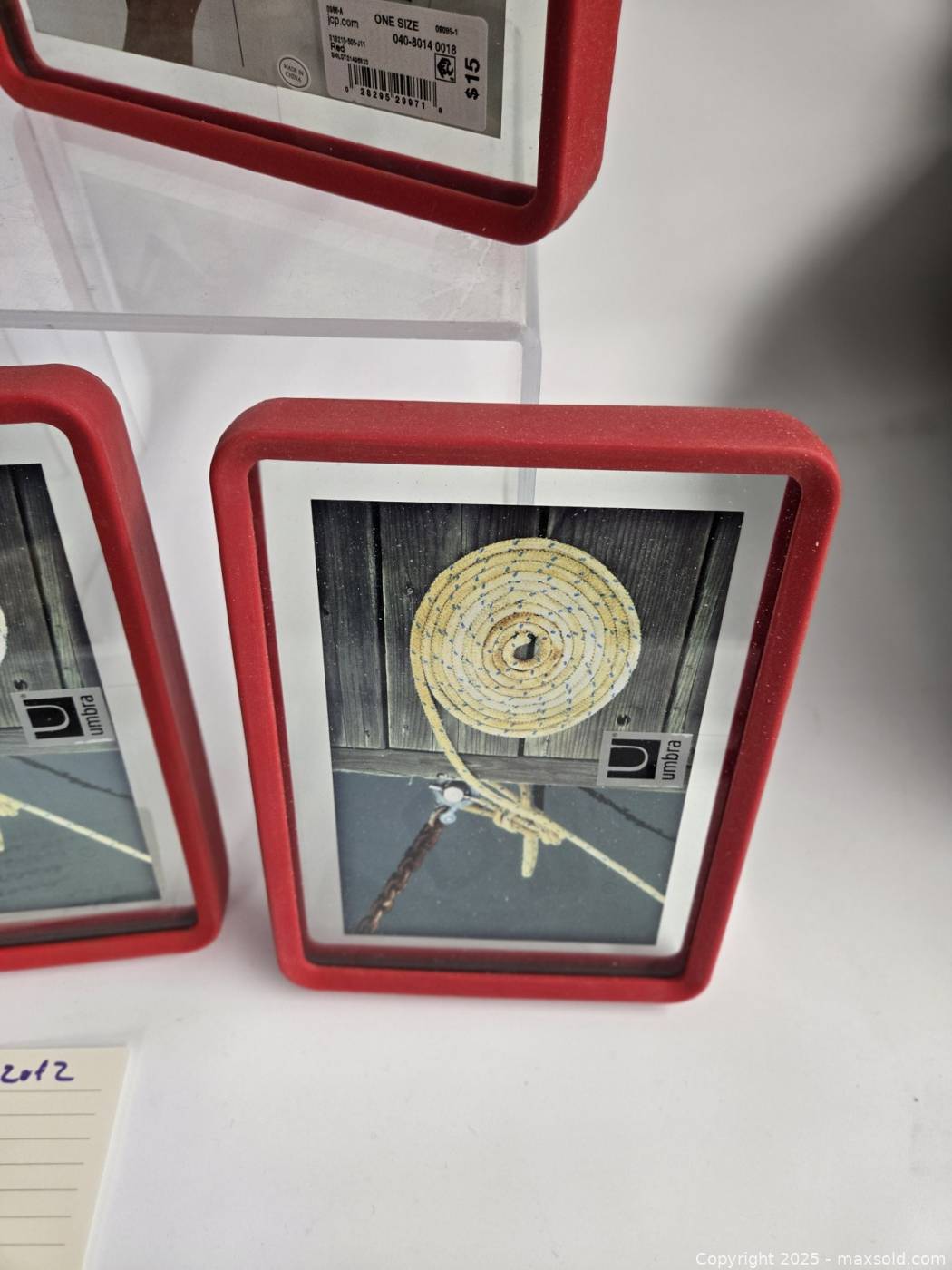 Umbra red 4x6 photo frames set of 5 | Maxsold