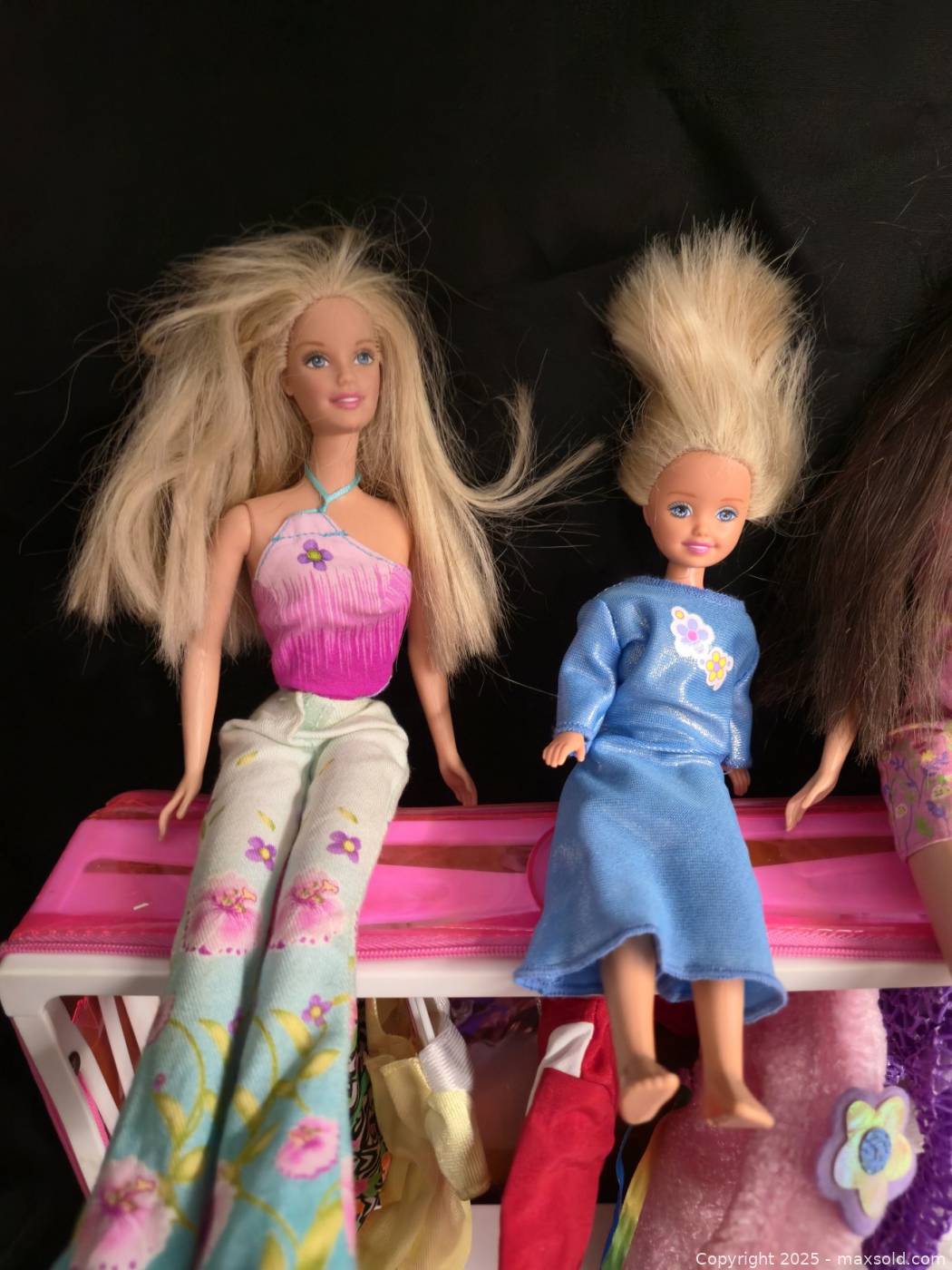 Mattel Barbie wardrobe playset with 8 dolls | Maxsold