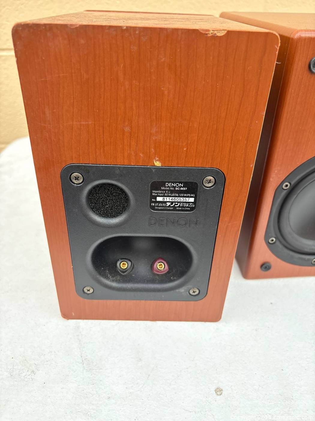 Denon SC-M37 Bookshelf Speakers Pair | Maxsold