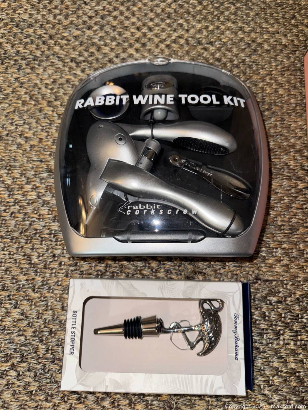 Rabbit Wine Tool Kit and Tommy Bahama Bottle Stopper | Maxsold