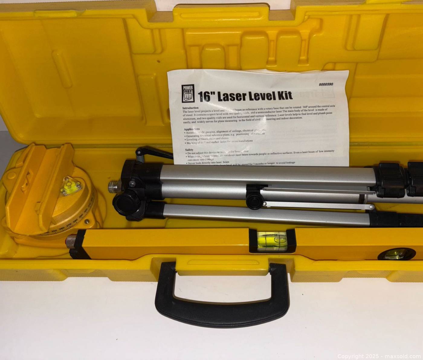 Power Fist 16" Laser Level Kit with Tripod | Maxsold
