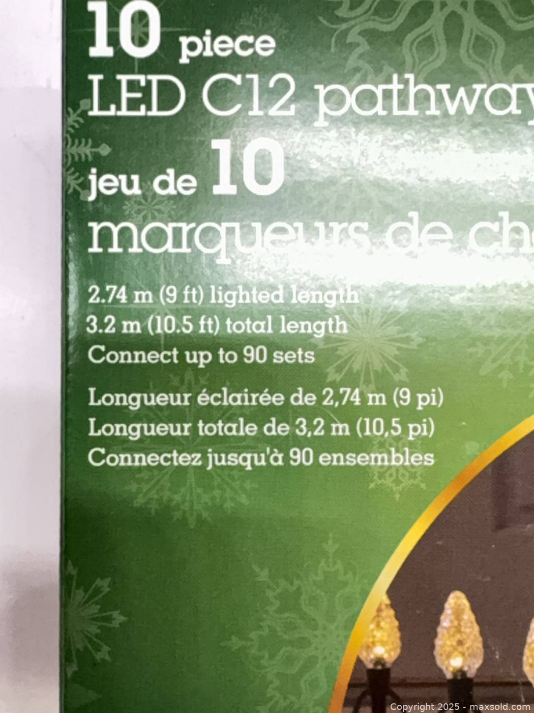 2 Sylvania LED C12 Pathway Marker Light Sets | Maxsold