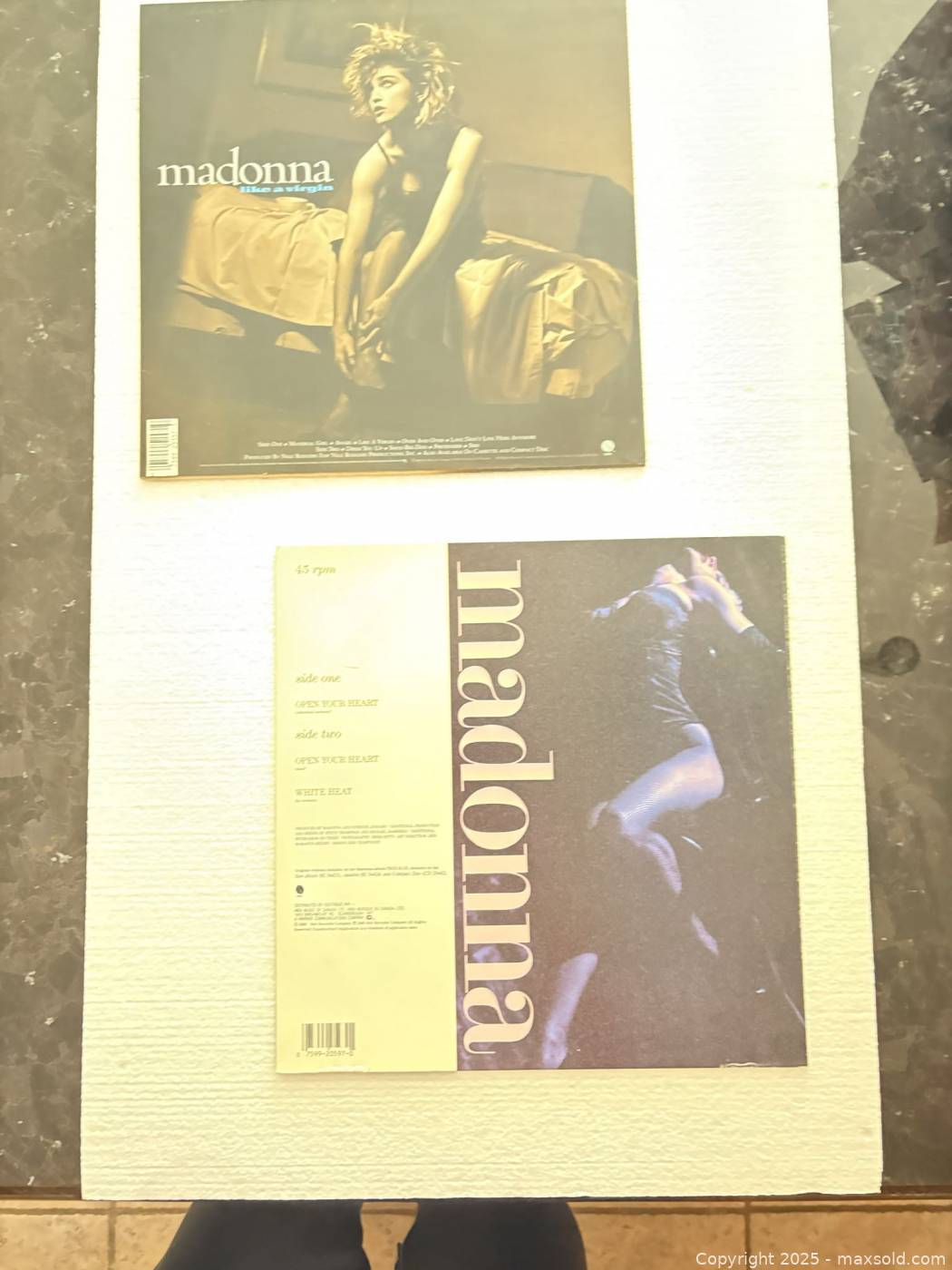 Madonna Like a Virgin LP & Open Your Heart 12" | Maxsold