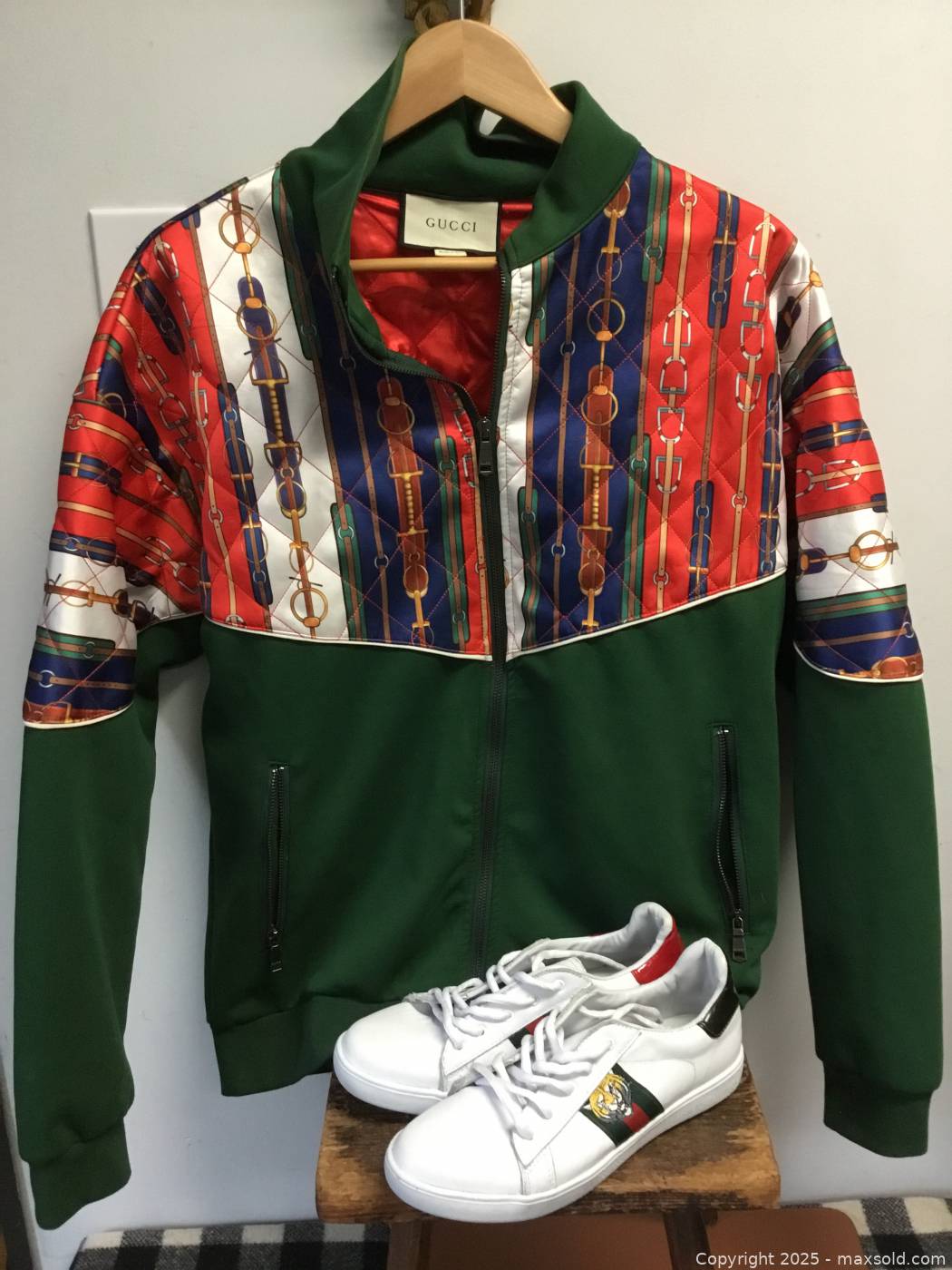 Gucci zip-up jacket and Ace tiger sneakers | Maxsold