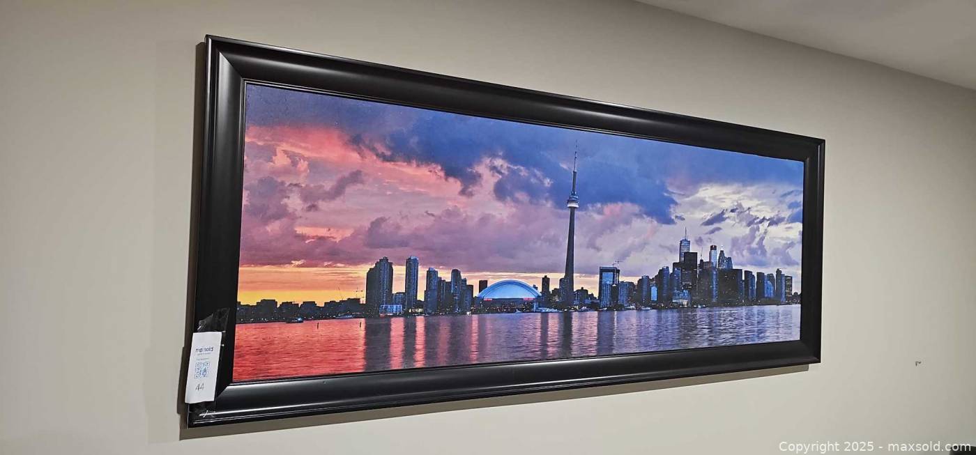 Toronto Skyline Framed Panoramic Print | Maxsold