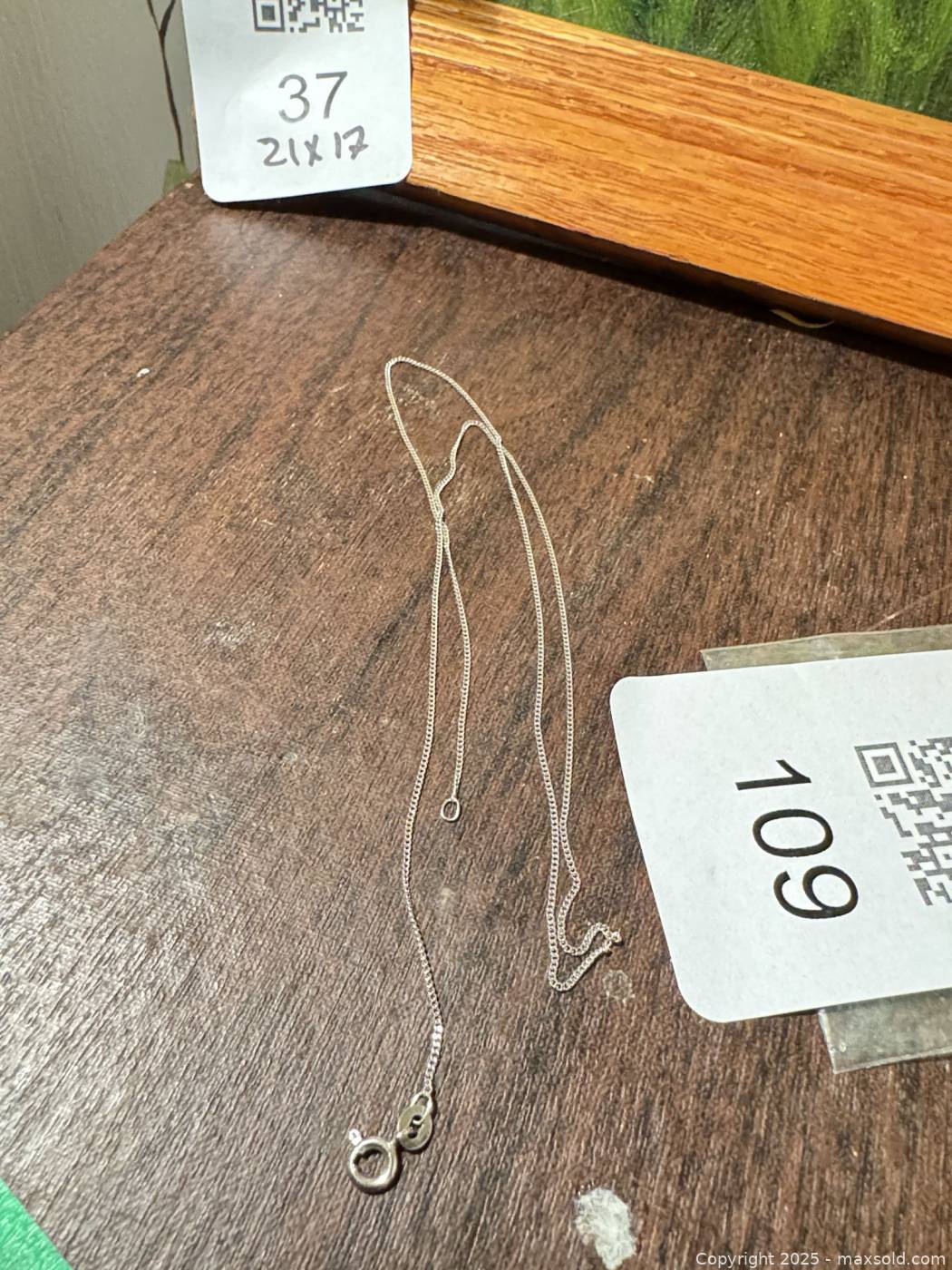 18K White Gold Chain Necklace | Maxsold