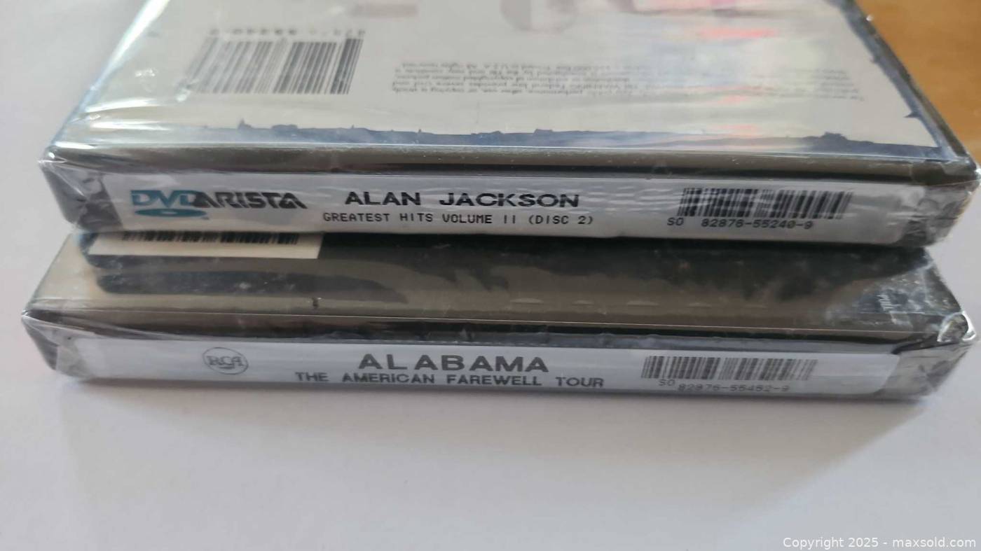 Alabama & Alan Jackson Sealed Country DVDs | Maxsold