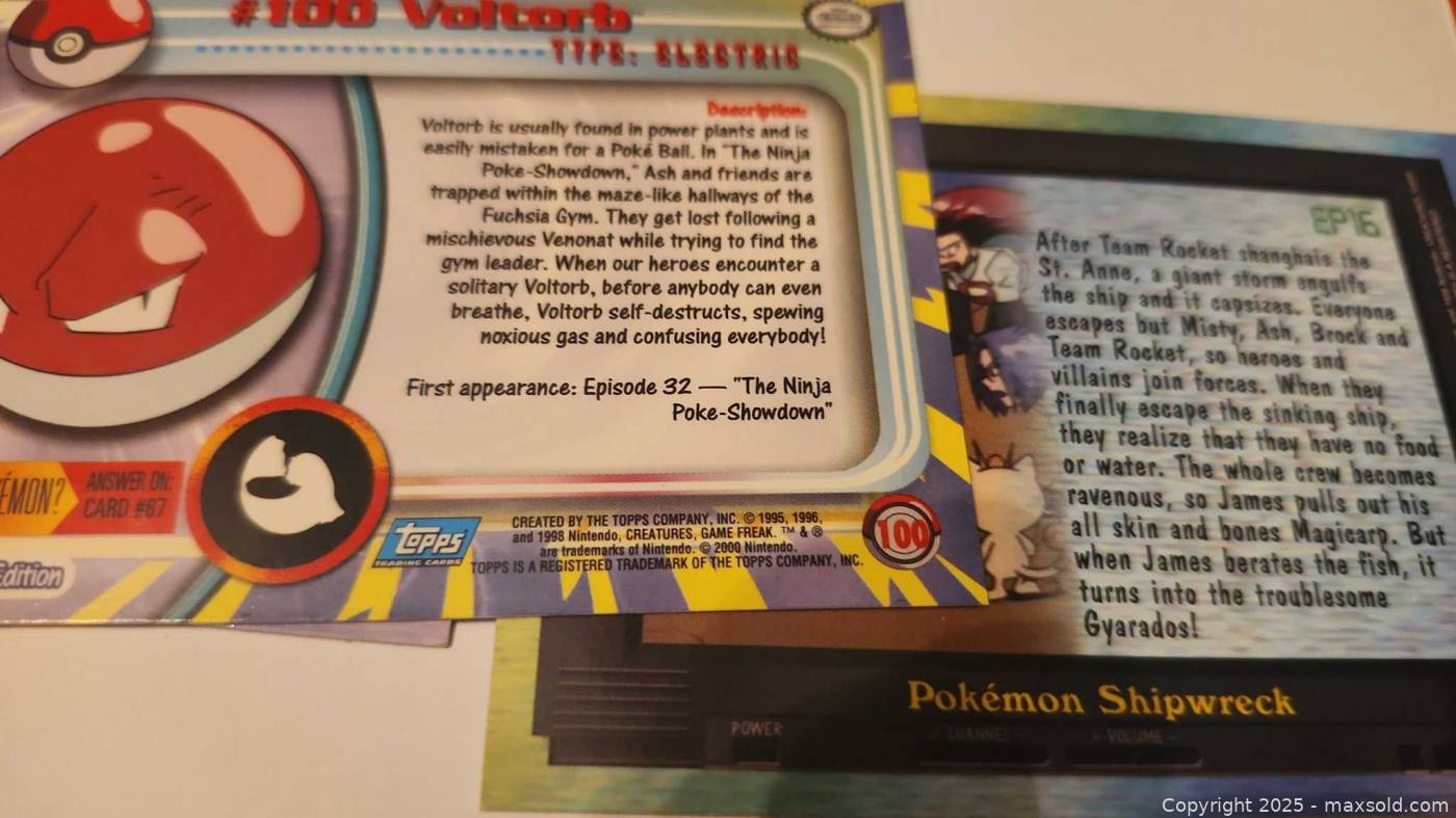 7 Topps Pokémon animation cards | Maxsold