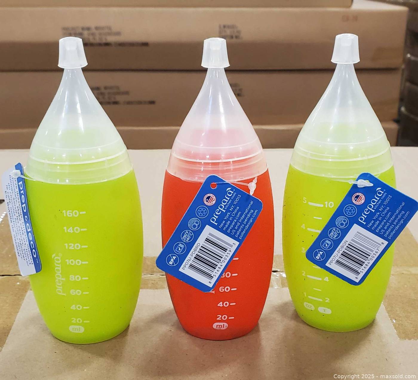 Prepara Prep & Deco silicone squeeze bottles set | Maxsold