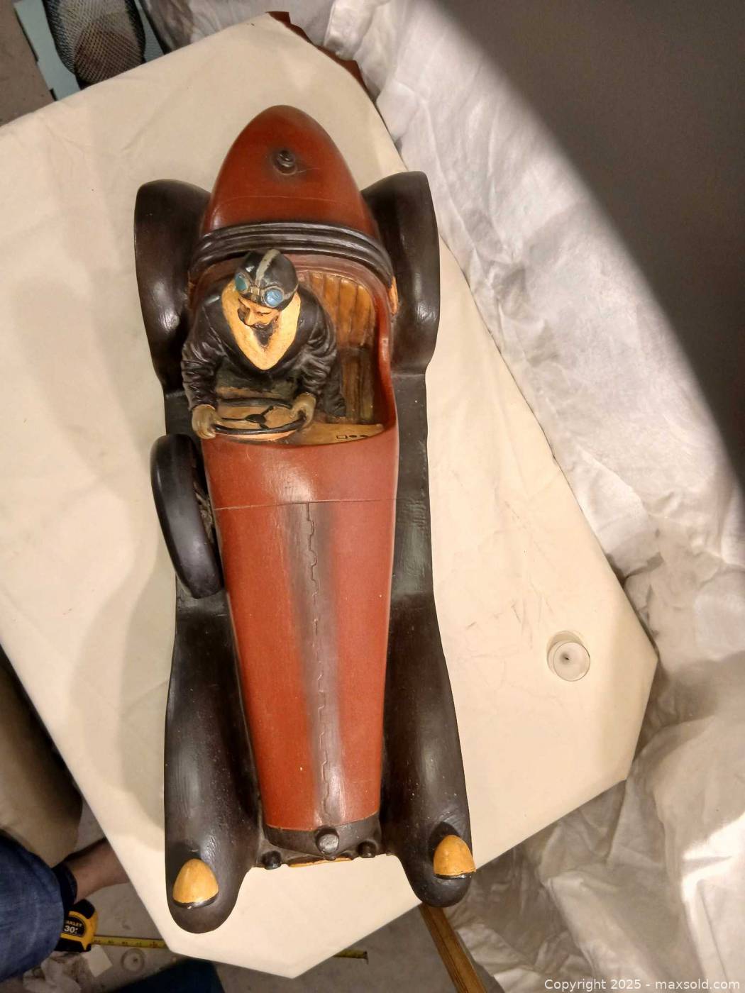 Vintage-Inspired 1920s Bugatti Tabletop Car Sculpture | Maxsold