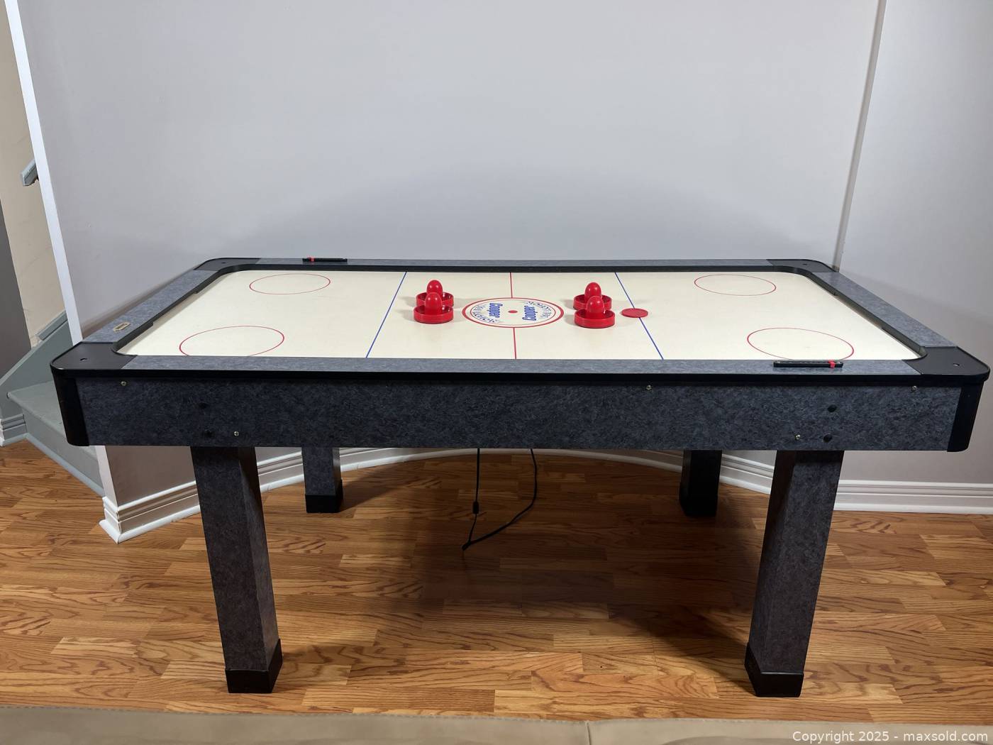 Cooper air hockey table with mallets & puck | Maxsold
