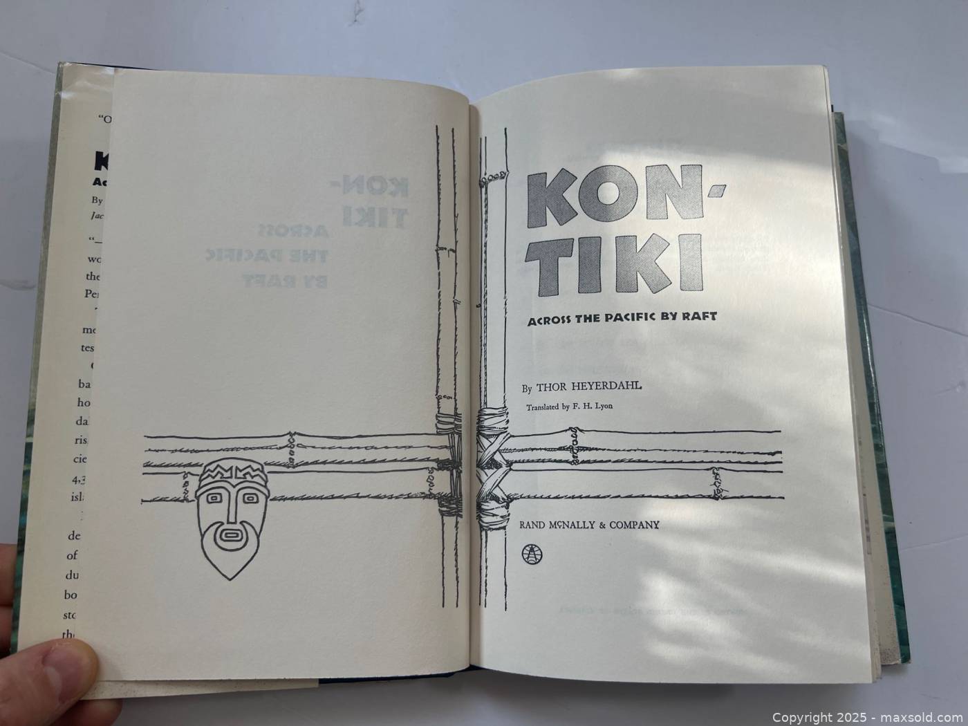 Kon-Tiki by Thor Heyerdahl, 1950 hardcover | Maxsold