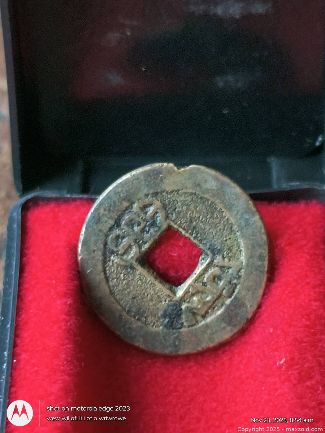 Chinese bronze cash coin circa 1700s | Maxsold