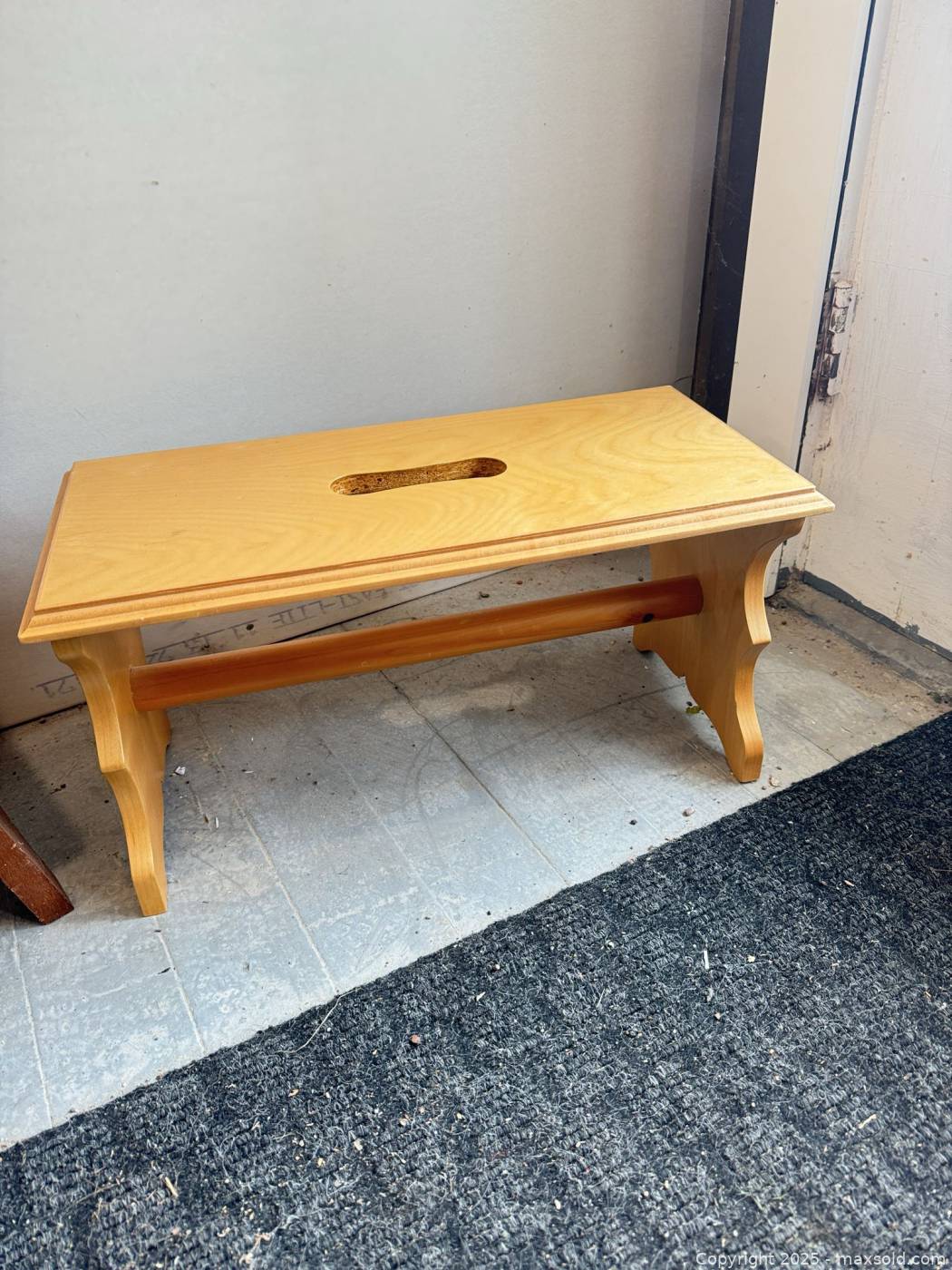 Two small wooden benches | Maxsold