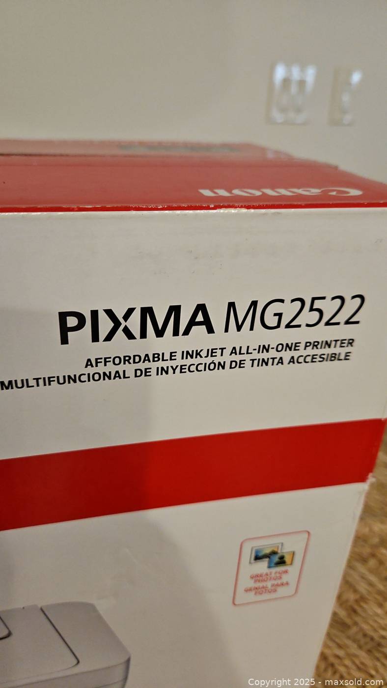 Canon PIXMA MG2522 inkjet all-in-one printer new sealed | Maxsold